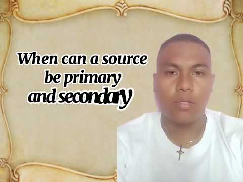 Primary And Secondary Sources in Philippine History