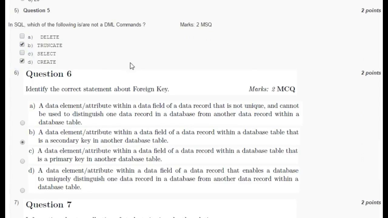 NPTEL|DBMS|Assignment-1sollution
