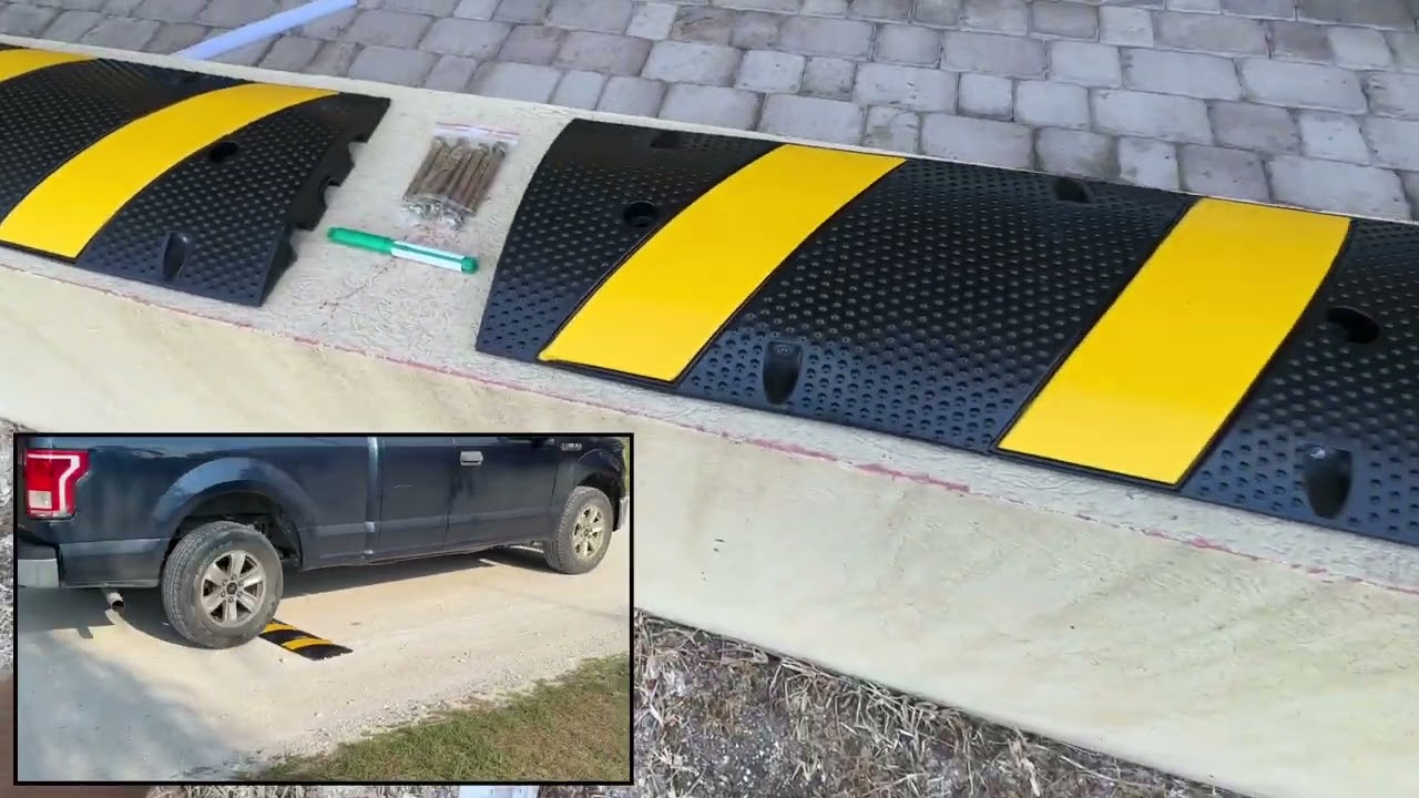 VEVOR Rubber Speed Bump Driving Test and REVIEW