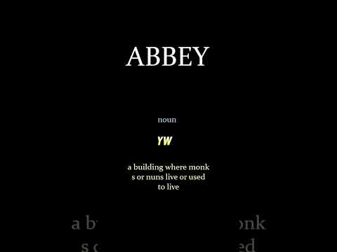Abbey #How to pronounce and meaning of the word #learnenglish #vocab #vocabulary #english #abbey