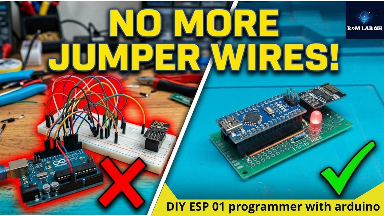 DIY ESP-01 Programmer with Arduino: No More Jumper Wires!