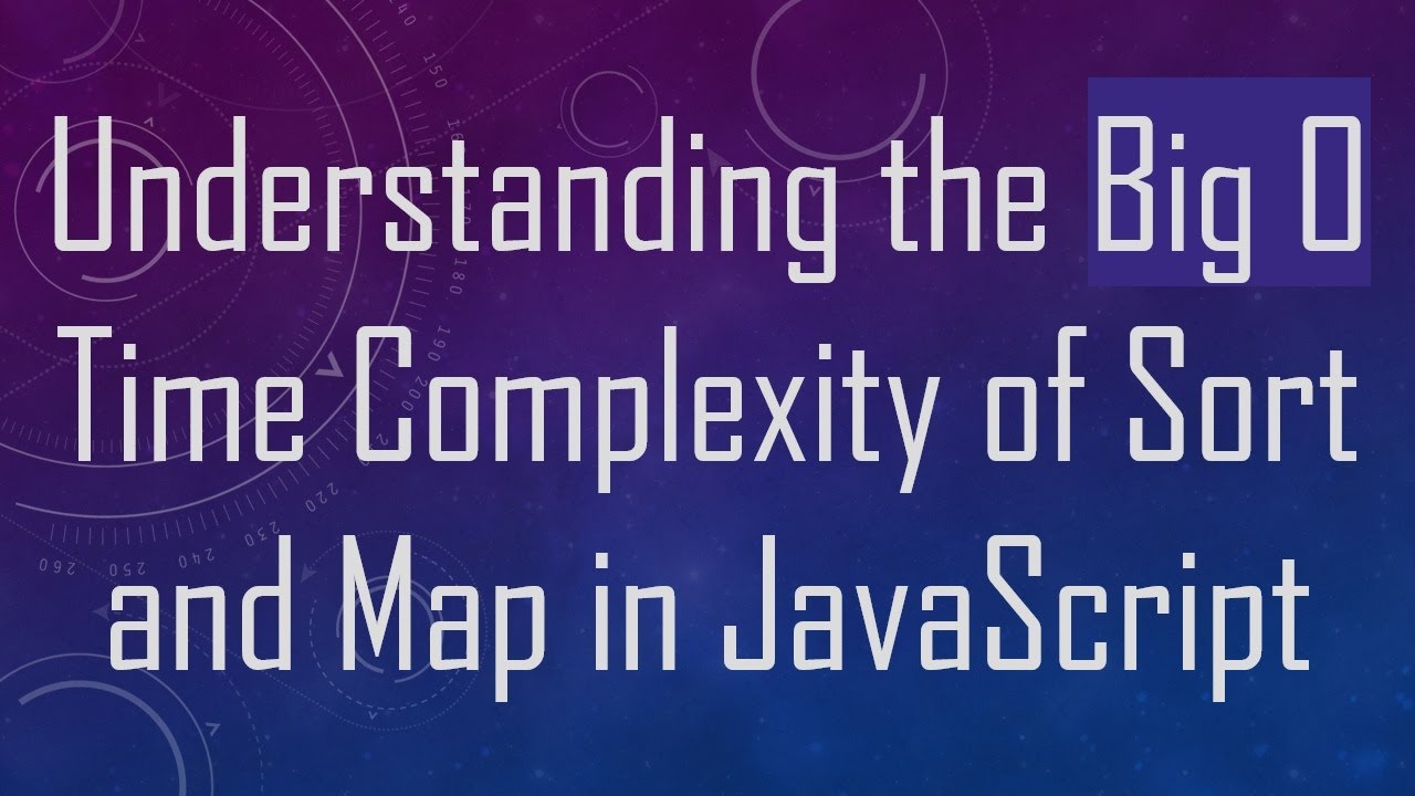 Understanding the Big O Time Complexity of Sort and Map in JavaScript