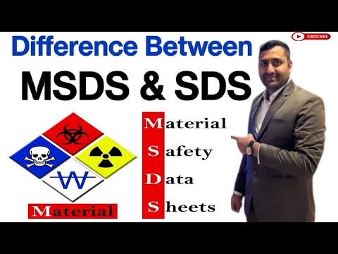 Difference Between MSDS and SDS | hindi | GHS & HCS | OSHA HazCOM | H & P Code @SafetyTrainerNebosh