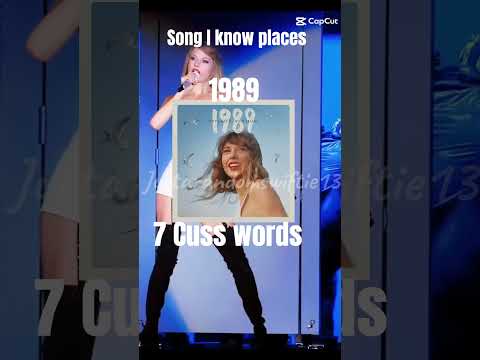 How many cuss words in each Taylor Swift album #taylorsversion #lovestorytaylorsversion