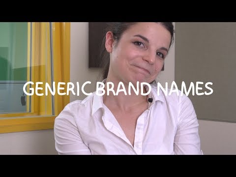 Weekly English Words with Alisha - Generic Brand Names