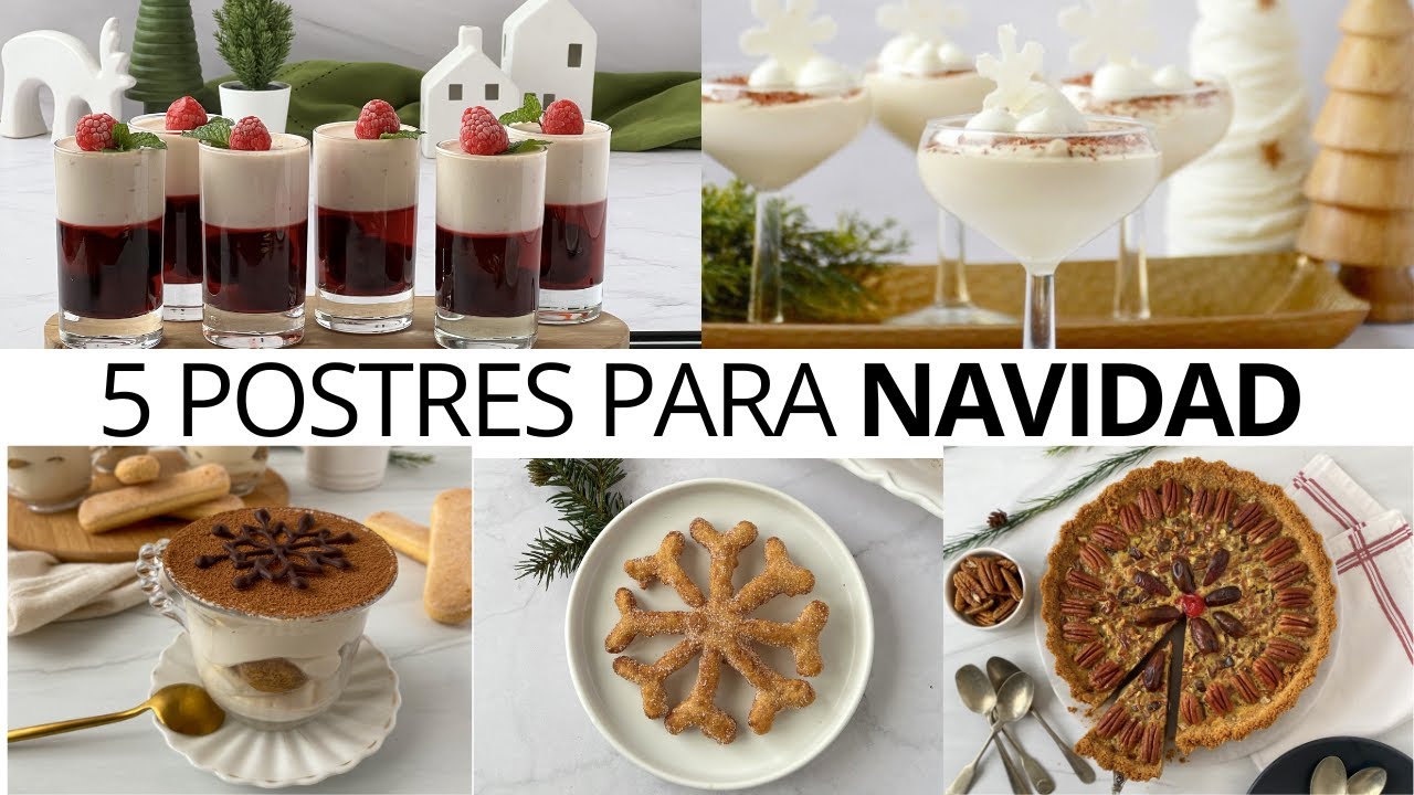 5 POSTRES DELICIOSOS PARA TU NAVIDAD