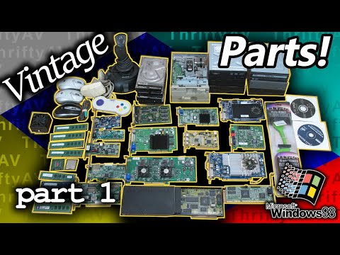 Revisiting Vintage PC Cards and Parts! | Windows 98 SE Build, Part 1, Sorting the Bins!