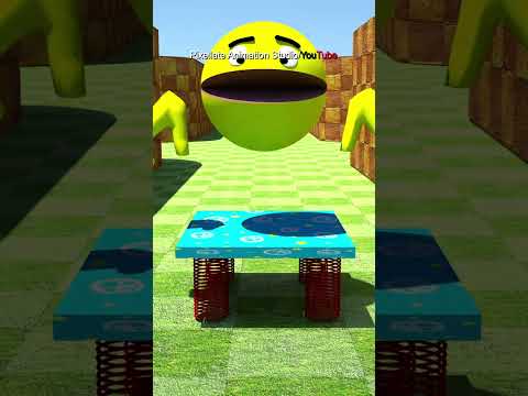 Pacman vs Springs π€π€π€π₯π₯ π₯ π₯ #pacman #shorts