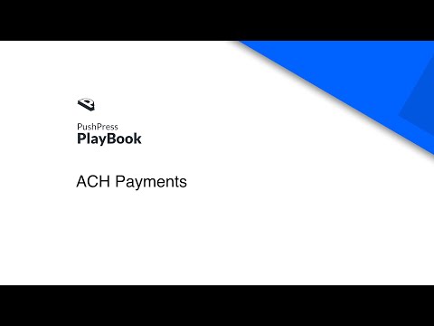 ACH Live Demo and Release
