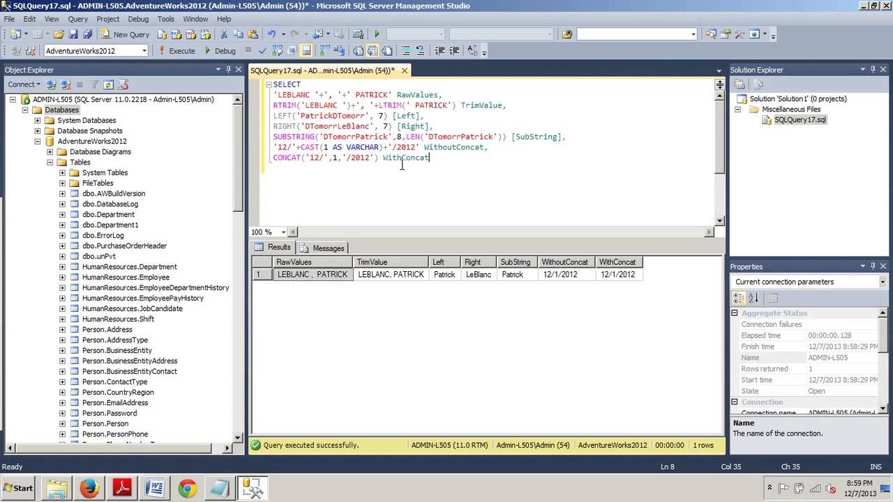 SQL Server tutorial 44: Using string functions