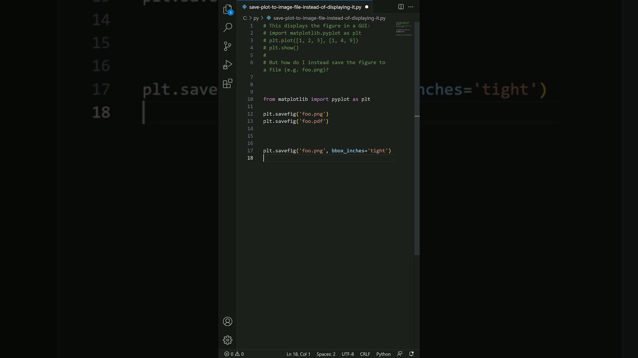 python - Save plot to image file instead of displaying it