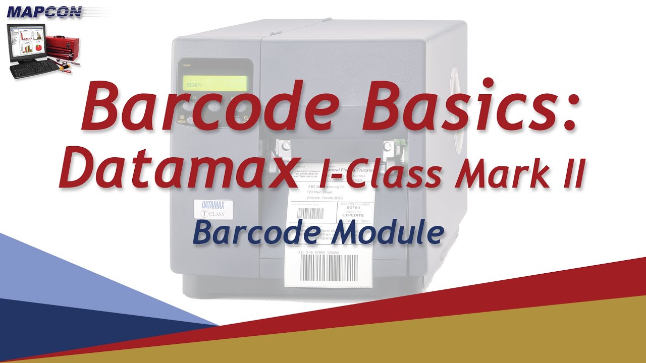 Barcode Basics:  Datamax Printer Setup  -MAPCON CMMS