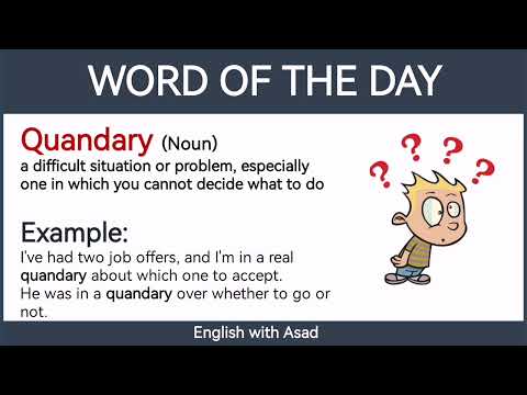 Quandary Meaning - In a Quandary Meaning