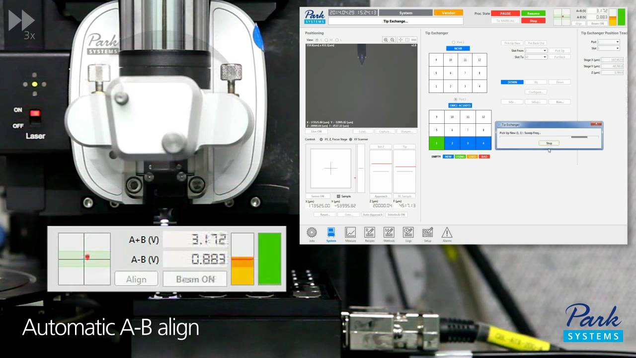 Park AFM- Automatic Tip Exchange