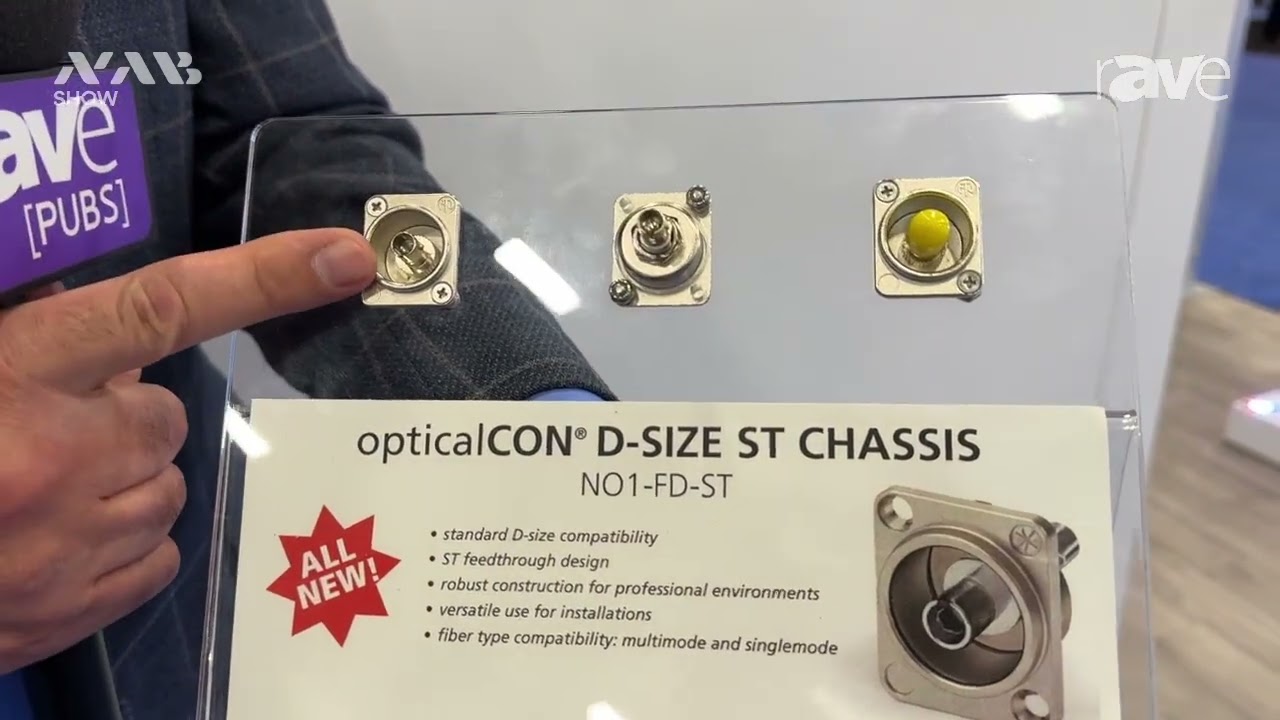 NAB Show 2026: Neutrik Group Presents opticalCON D-Size Chassis Connector