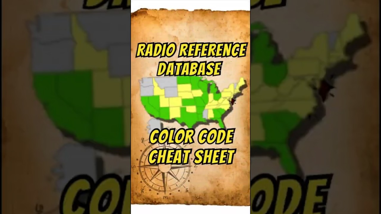 Radio Reference Database Colors Explained