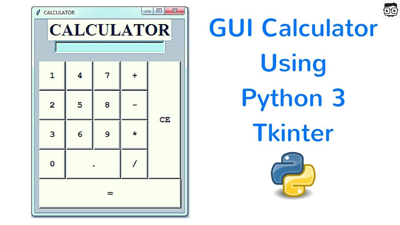 GUI Calculator Using Python 3 Tkinter