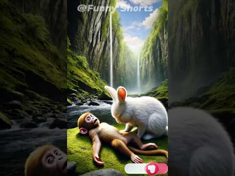किसान ने बंदर को पहाड़ से फेंका l #ai #aishorts #aivideo