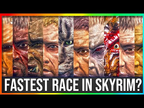 What’s the FASTEST Race in Skyrim?