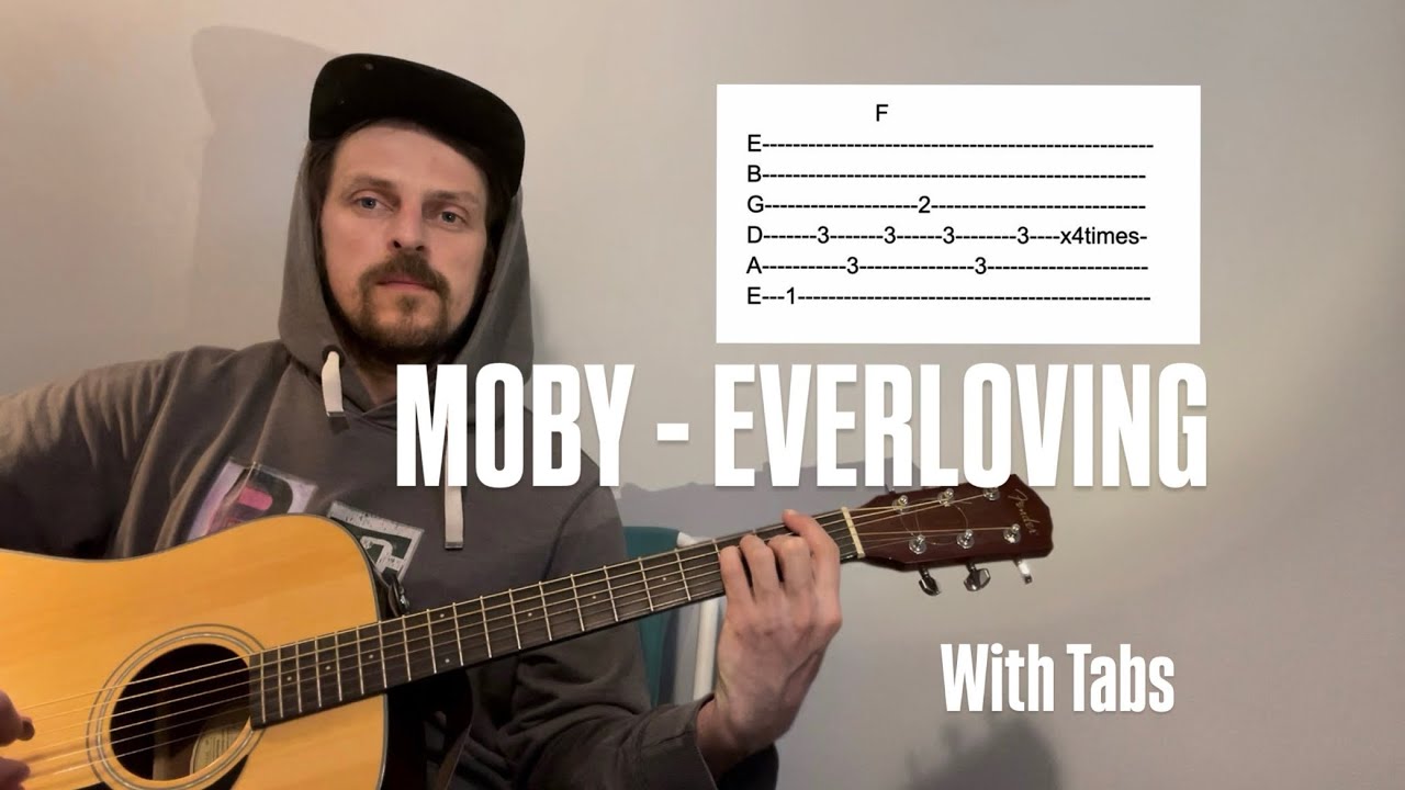 How to play Moby - Everloving with Tabs (my version) #guitar #moby #tabs 