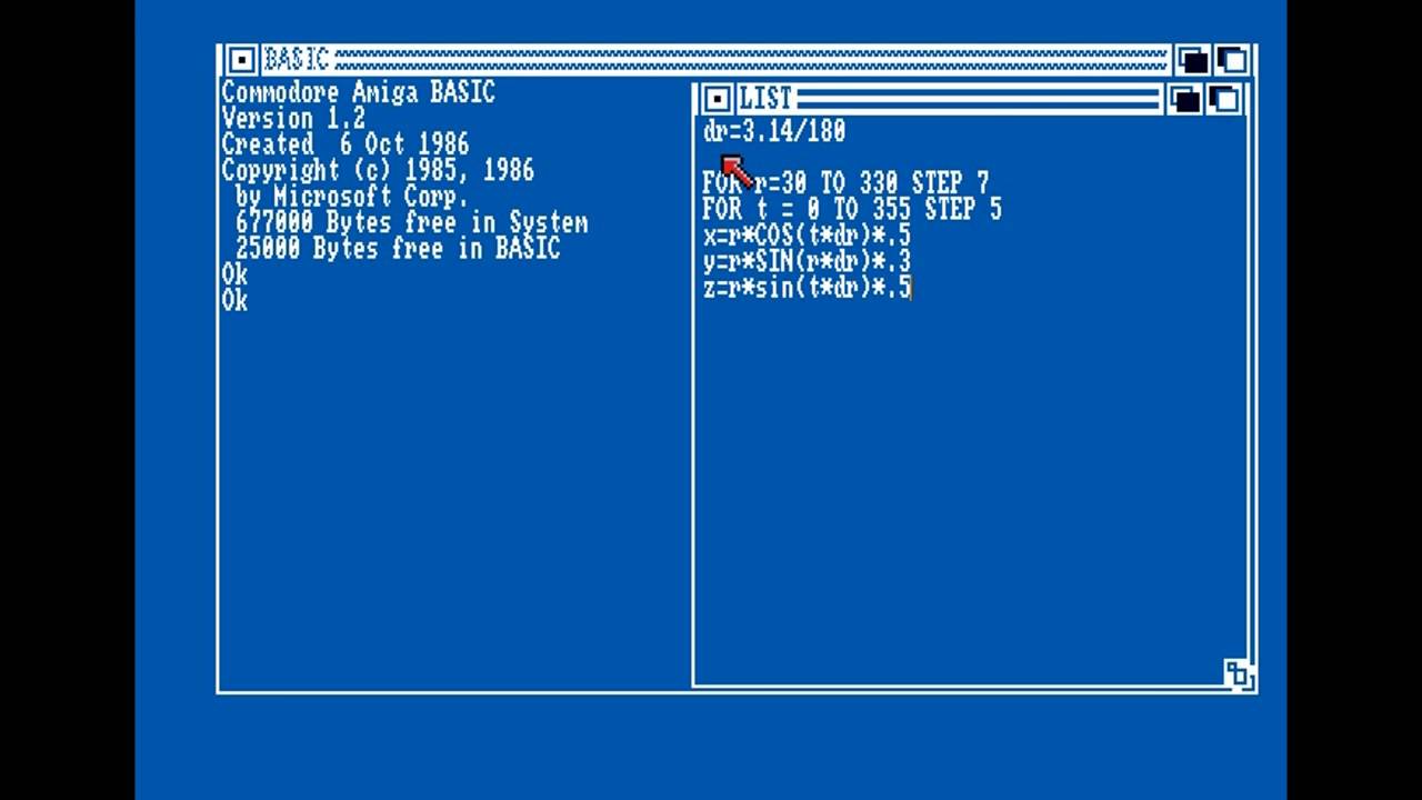 Amiga Basic Graphics
