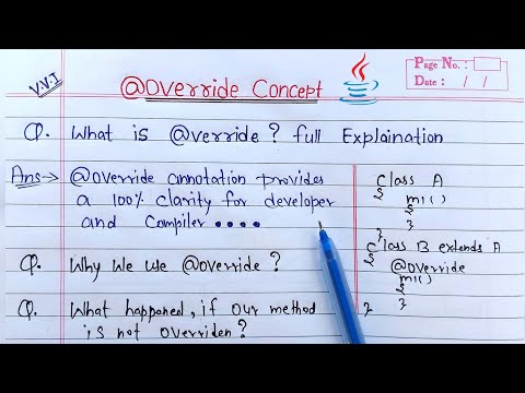 Learn override annotation in java | Learn Coding - Mind Luster