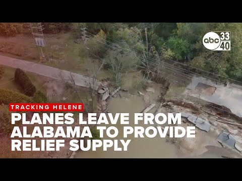 Planes take off from Alabama airports with supplies for areas hard hit by Helene