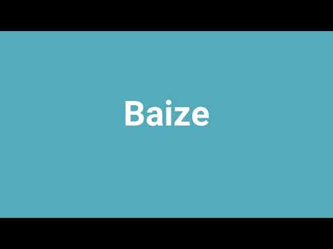 'Baize' Meaning and Pronunciation