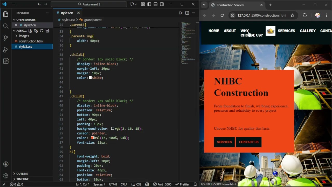 Website Design assignment 2