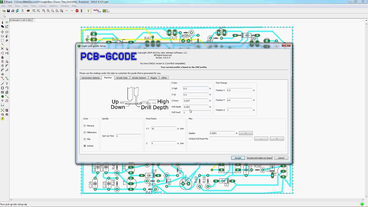 How to use EagleCAD to generate G-code