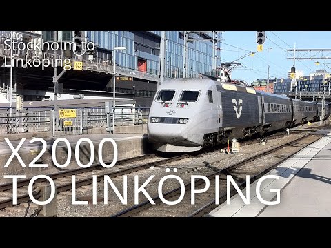 TRAIN DRIVER'S VIEW: X2000 to Linköping (Stockholm-Linköping)