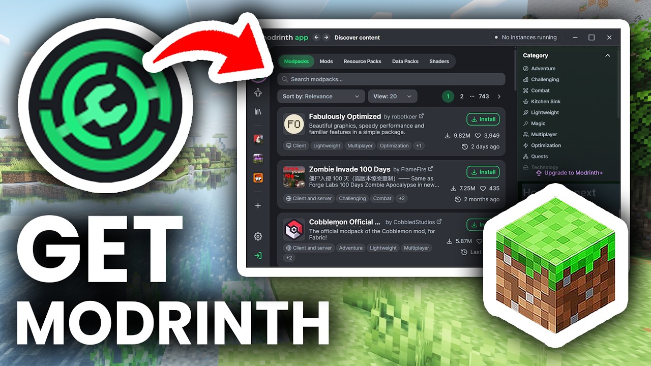 How To Download & Install Modrinth For Minecraft Mods/Modpacks