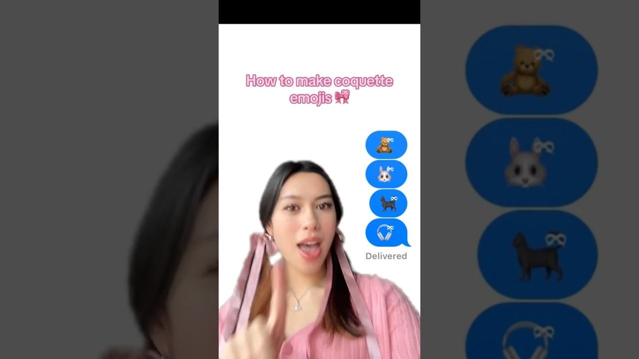 How to make coquette emojis!🎀ིྀ #coquette #lifehack #iphonehack