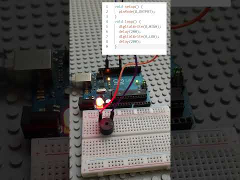 Arduino Alarm Using LED And Buzzer With Code IDE 2.0.4