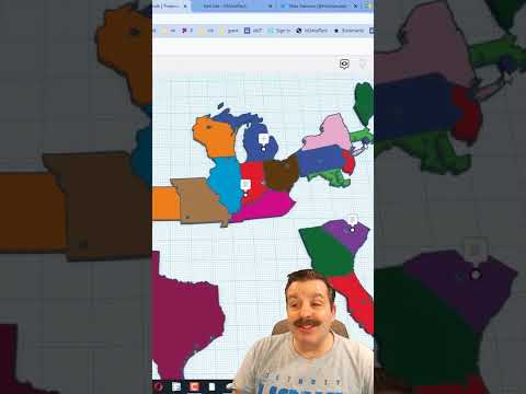 Tinkercad USA State Puzzle Challenge Update | Help me get all 50 💯👍
