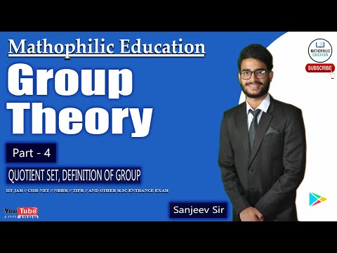 Quotient Set: Definition of Group Video Lecture - Crash Course for ...