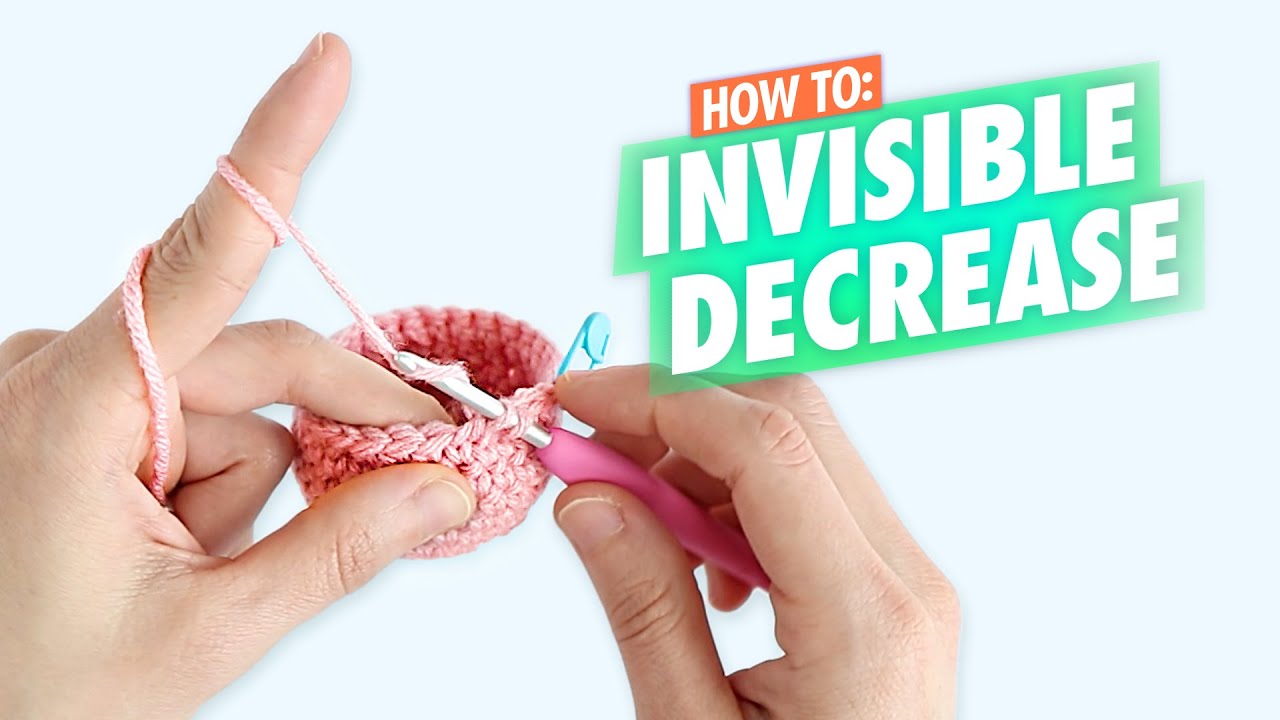 How To Crochet: Invisible Decrease For Beginners (Inv Dec) - Amigurumi Tutorial