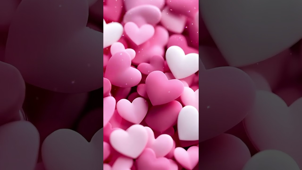Pile Of Pink Hearts Love