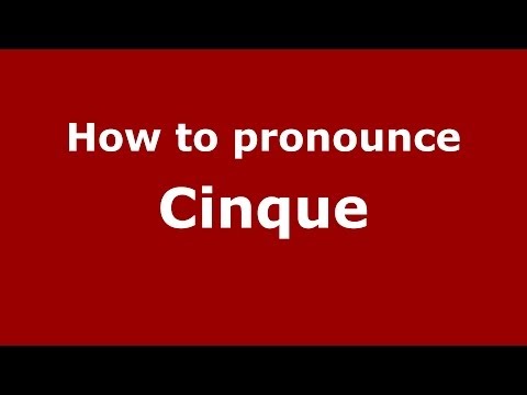 How to pronounce Cinque (Italian/Italy) - PronounceNames.com