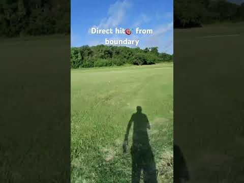 Unbelievable Direct Hit🎯 from Boundary! ⚡🔥 | Must Watch Fielding Skill | Cricket Shorts