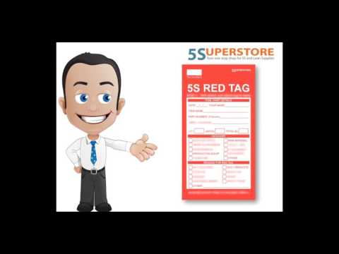 5S Red Tags - 5S Red Labels - 5S Superstore UK