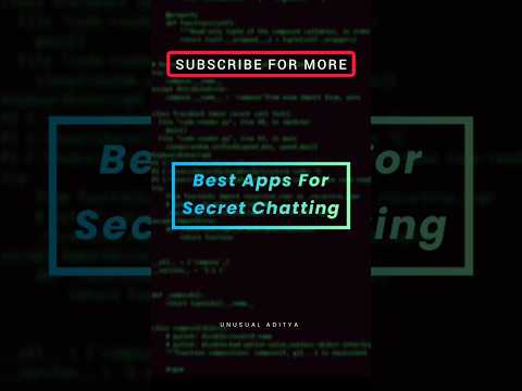 Best Apps for Secret Chatting 🤯 | Secret Chatting Apps | #chat #security