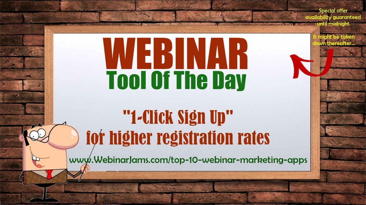 Essential Webinar Tools - The 1- Click Webinar Registration Tool