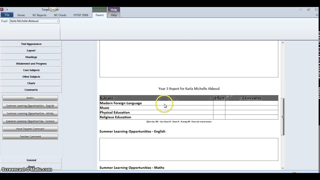 Target Tracker Reports   Basic Overview
