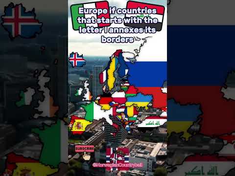 Europe if countries that starts with the letter I annexes it’s borders | #europe #mapper #map #italy
