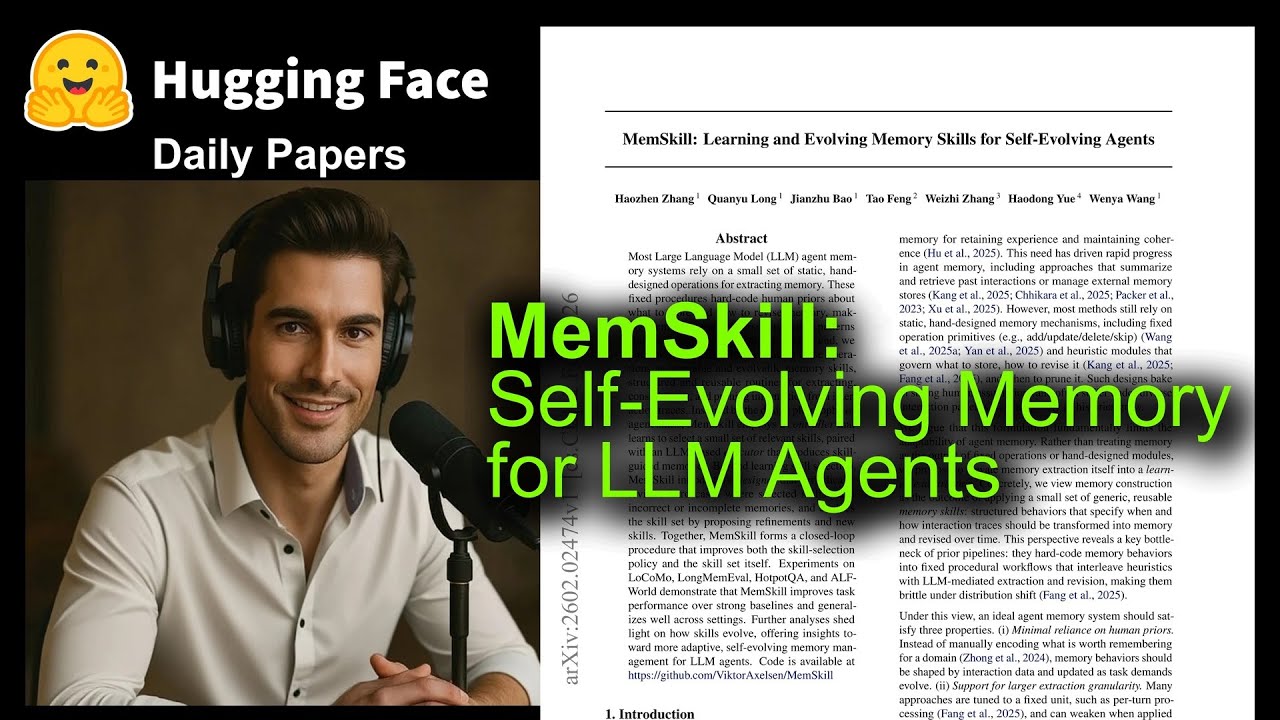 MemSkill: Self-Evolving Memory for LLM Agents