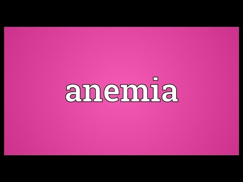 Anemia Meaning