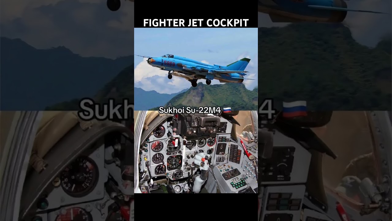 Sukhoi Su-22M4 Cockpit & Takeoff | Cold War Fighter Jet #Su22 #militaryaviation #fighterjet #cockpit