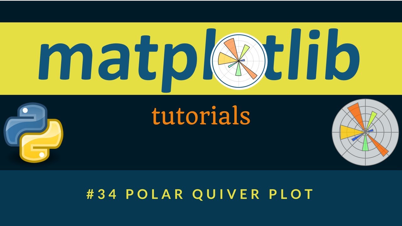 Matplotlib Plotting Tutorials : 034 : Polar Quiver Plot