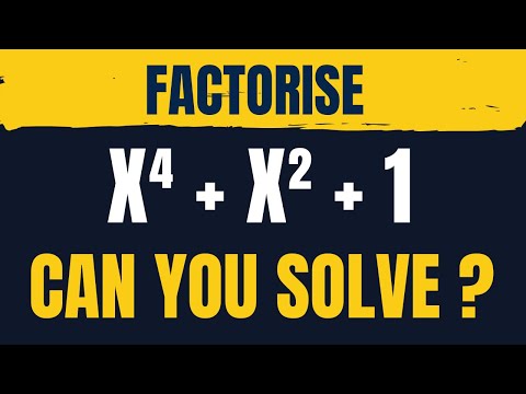 Factor x⁴ + x² + 1 | SAT Algebra Practice Question